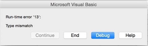 Excel Compare Dates Throws Type Mismatch For Mac But Not For Windows