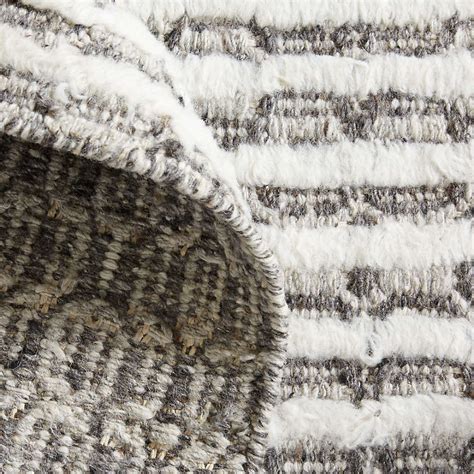 Oslo Wool Dark Grey Area Rug 9x12 Reviews Crate And Barrel