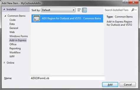 Add In Express Regions For Microsoft Outlook And Vsto
