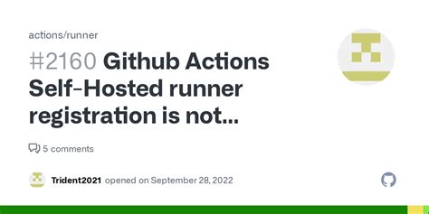Github Actions Self Hosted Runner Registration Is Not Moving Further On