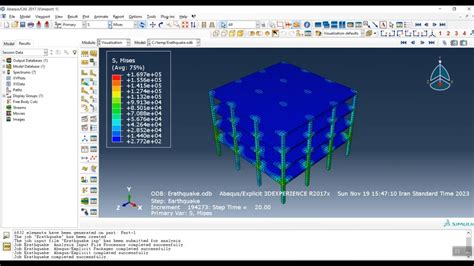 Dramatic Earthquake Simulation Using Abaqus Youtube