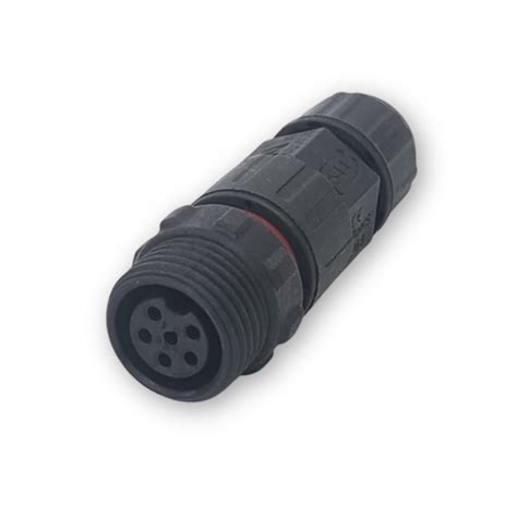 M16 6pin Female Inline Ip67 Connector Optoled