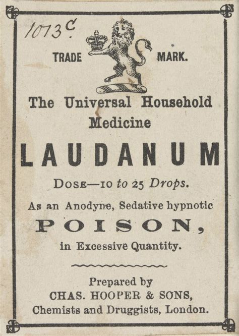 Tales From Colonial Queensland Tincture Of Opium