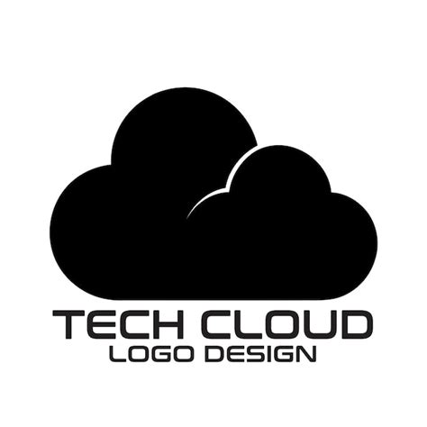 Tech Cloud Vector Logo Design Premium Ai Generated Vector
