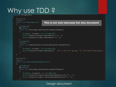 Tdd Test Driven Development Pptx