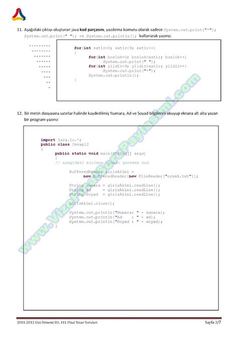 Ünİversİte Notlari Algoritma Ve Programlama 2 Vize Soruları