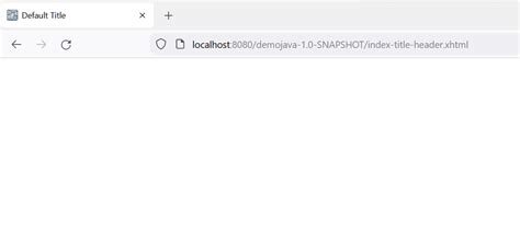 How To Define Title Header In Jsf File Using Ui Tag In Java Web Application Just Another