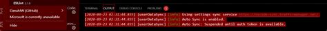 Settings Sync De Authorized Token Problem Issue Microsoft Vscode Github