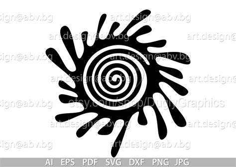Spiral Sun Symbols