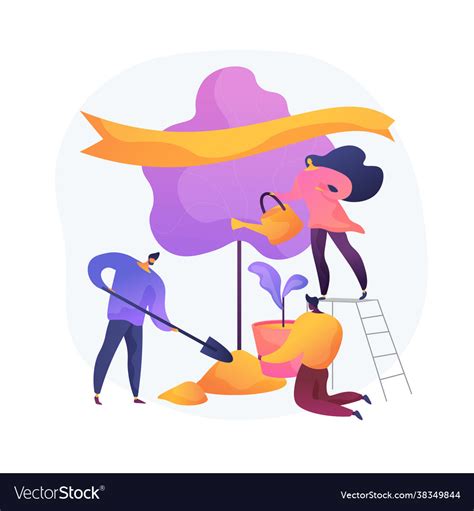 Tree Planting Concept Metaphor Royalty Free Vector Image