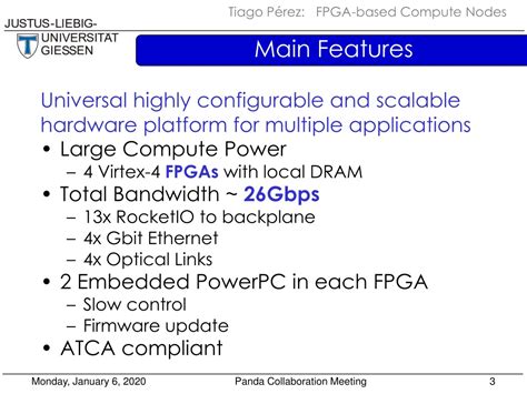 Ppt Panda Collaboration Meeting Fpga Based Compute Nodes For High Speed Data Acquisition