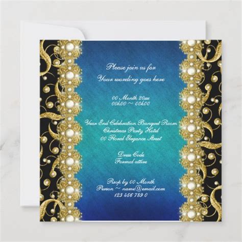 Elegant Holiday Party Year End Function Invitation Zazzle