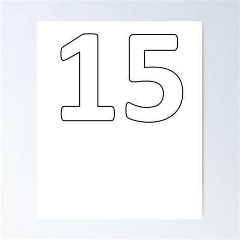 Sports Jersey Number 15 Poster For Sale By Mattyb22 Redbubble