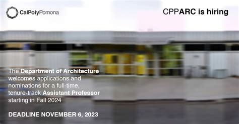 Cal Poly Pomona Department Of Architecture Cpp Arc Winter 2017
