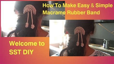 how to make easy macrame rubber band macrameknots macramecreation macramepattern macramè