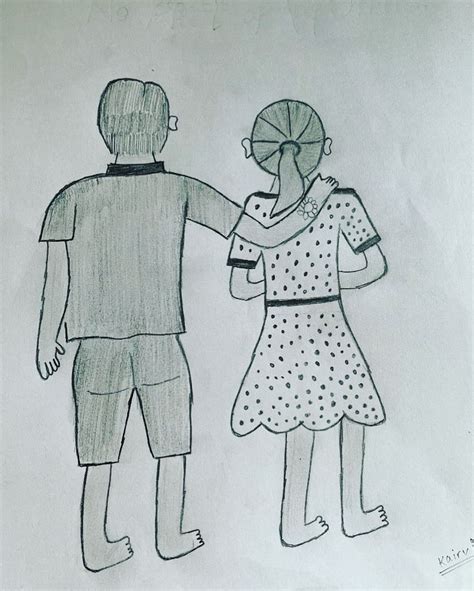 Brother Sister Bond Sketch ️