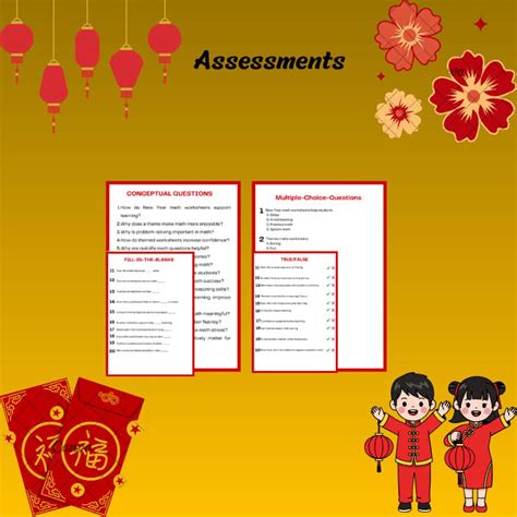 New Year Math Worksheets Reading Passage Assessments And Activities