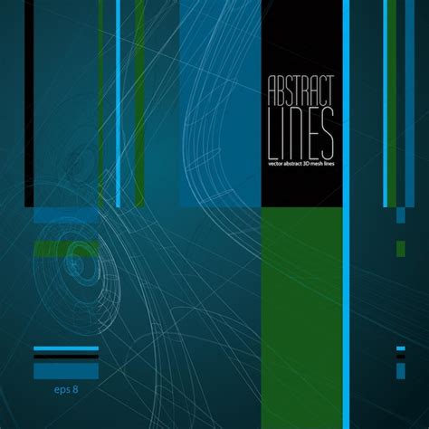 Premium Vector Vector Abstract Lines Communication And Digital