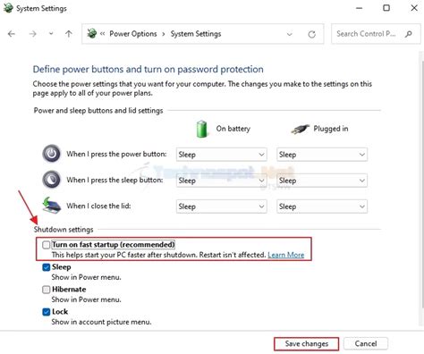Disable Or Enable Hybrid Boot Fast Startup In Windows
