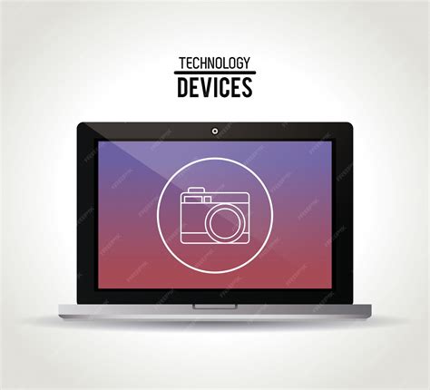 Premium Vector Laptop And Media Technology Icon