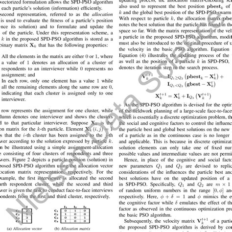 Two Different Representations Of A Swarm Particle In The Proposed