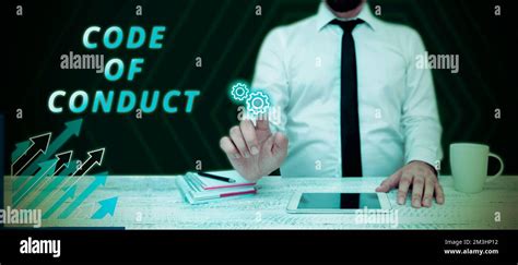 Sign Displaying Code Of Conduct Conceptual Photo Ethics Rules Moral