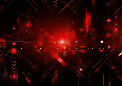Premium Photo Abstract Red Technology Background Vector Illustration