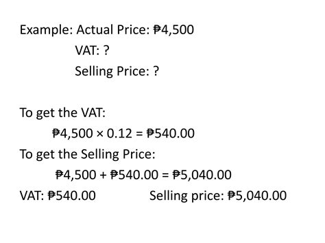 Calculating Vat Pptx
