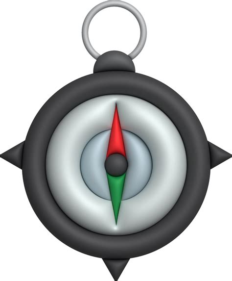 3d Illustration Compass Tool Navigation Device Compass Object For Navigation And Orientation