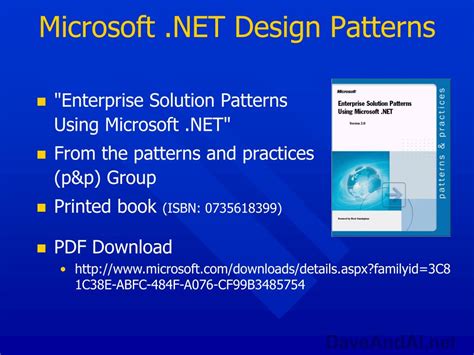 Ppt Do Application Design Patterns Make Sense In Aspnet Powerpoint Presentation Id903856
