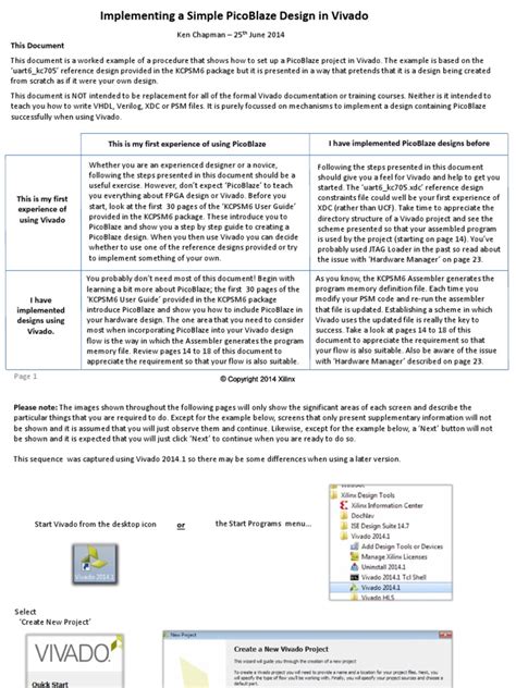 picoblaze design in vivado pdf computer file assembly language