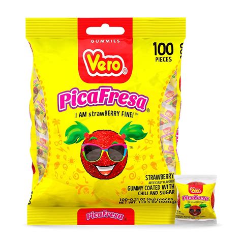 Dulces Vero Pica Fresa Caramelos Mexicanos Gomosos Con Sabor A Fresa