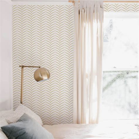 Chevron Matte Gold Pattern Wallpaper Hello Circus