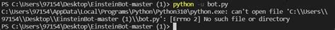 Python Visual Code Can T Open File Errno No Such File Or Directory Stack Overflow