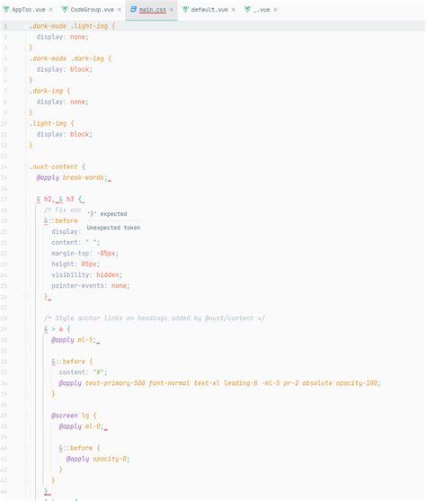 Help How To Use Main Css Issue Nuxt Content GitHub