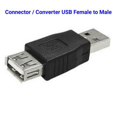 Jual Converter Usb Female To Male Connector Usb Male To Female Shopee Indonesia