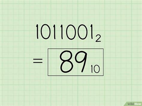 Comment Convertir Un Nombre Binaire En Nombre Décimal