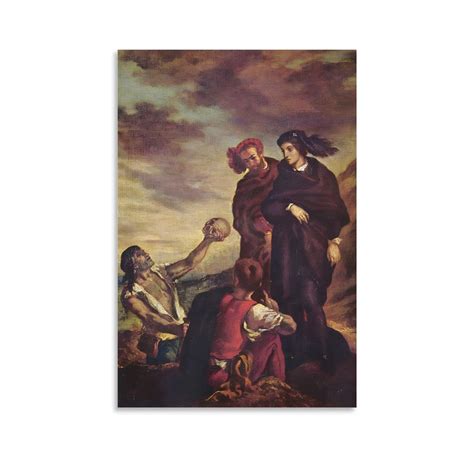 Artist Eugène Delacroix Hamlet And Horatio In A Graveyard Poster Print