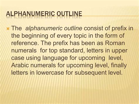 Method Of Dealing With Outline Assignment Ppt