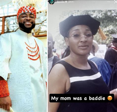 Davido Calls His Mother A Baddie