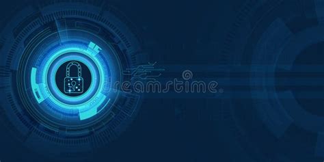 Padlock With Keyhole Symbol Personal Data Security Illustrates Cyber Data Or Information
