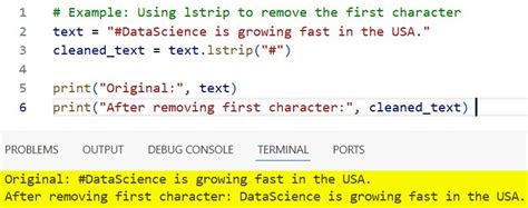 Remove The First Character Of A Python String