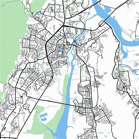 Map Of The City Of Thanet Stock Illustration Illustration Of Artwork