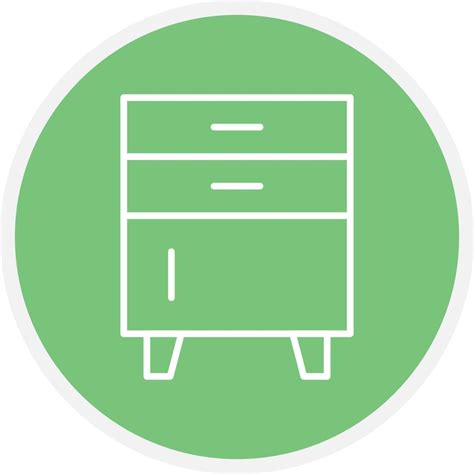 Chest Of Drawers Line Circle 9842324 Vector Art At Vecteezy
