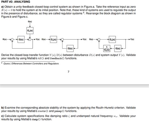 a obtain a unity feedback closed loop control system