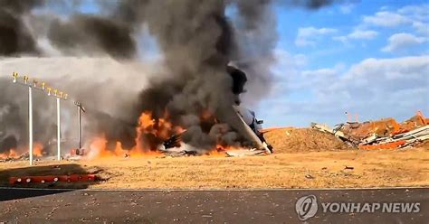 [속보] 여객기 추락 조류 충돌로 인한 랜딩기어 불발 추정