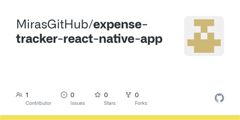 Github Mirasgithub Expense Tracker React Native App