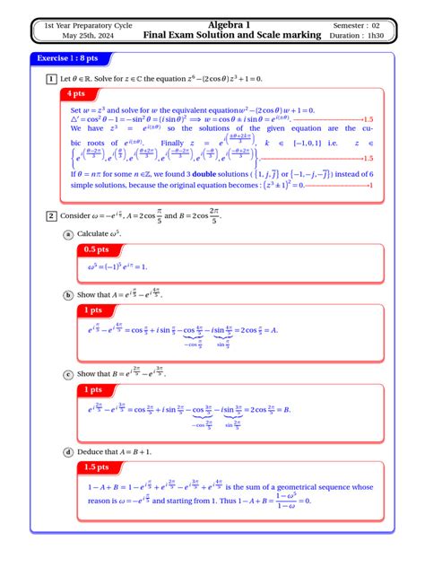 Final Exam Solution Pdf