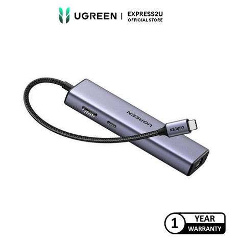 Ugreen Usb C To Hdmi 2xusb A 3 2 1xusb C 3 2 Rj45 Pd Power