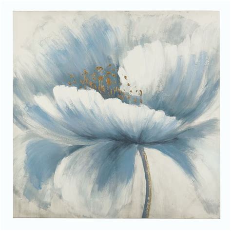 Blue White Floral Designs Painting